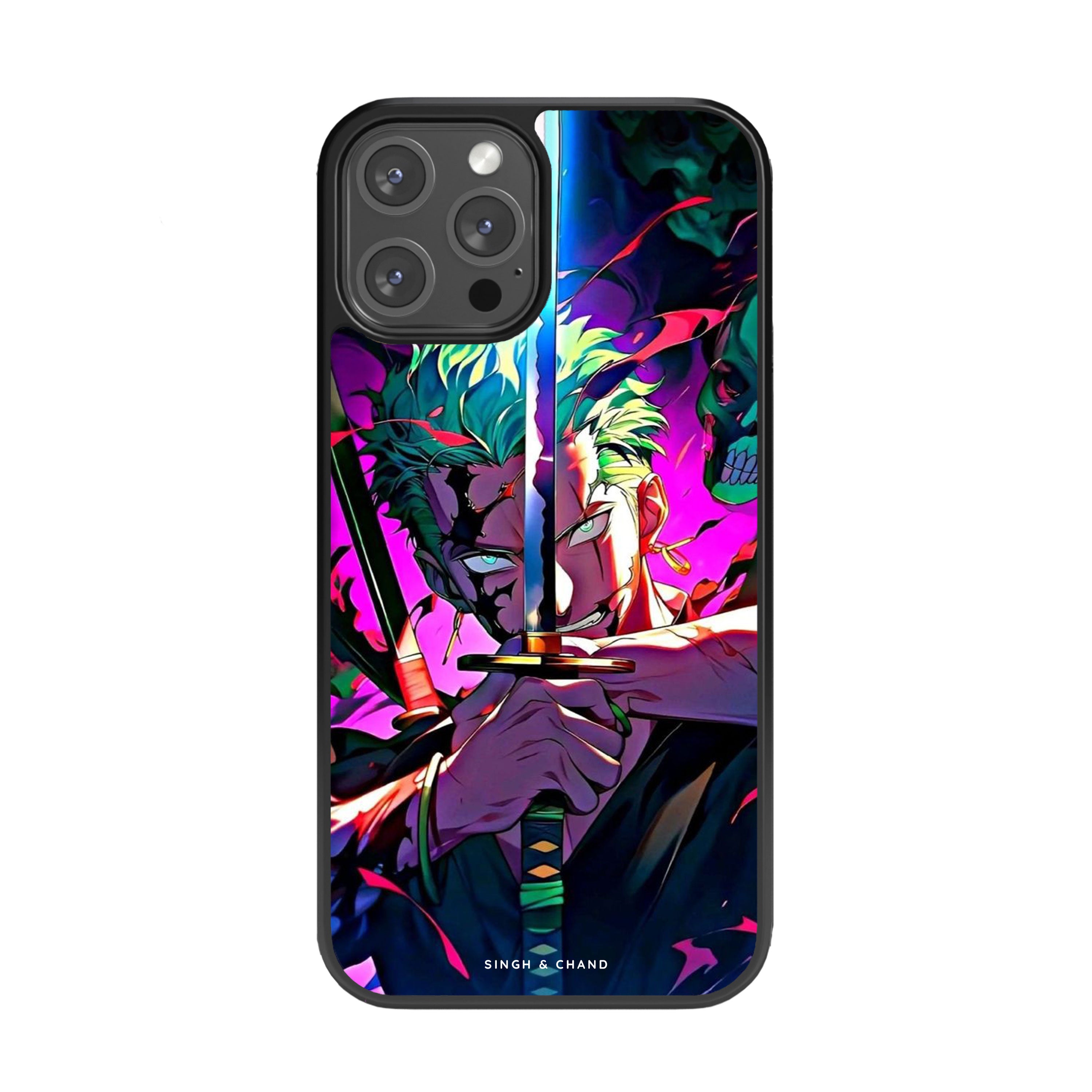 Roronoa Zoro 4.0 One Piece Anime Glass Phone Case – SINGH & CHAND