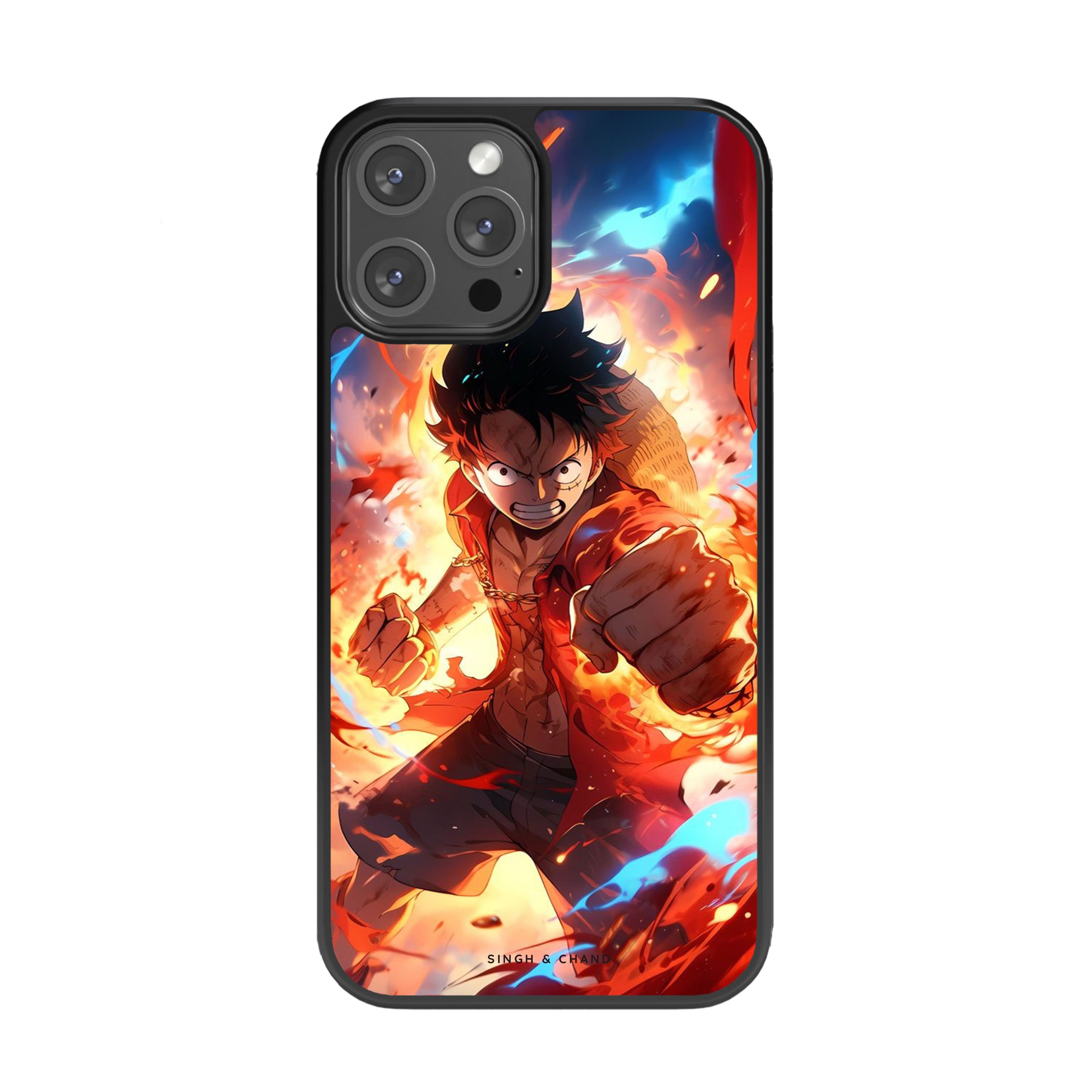 Luffy One Piece Anime Glass Phone Case – SINGH & CHAND