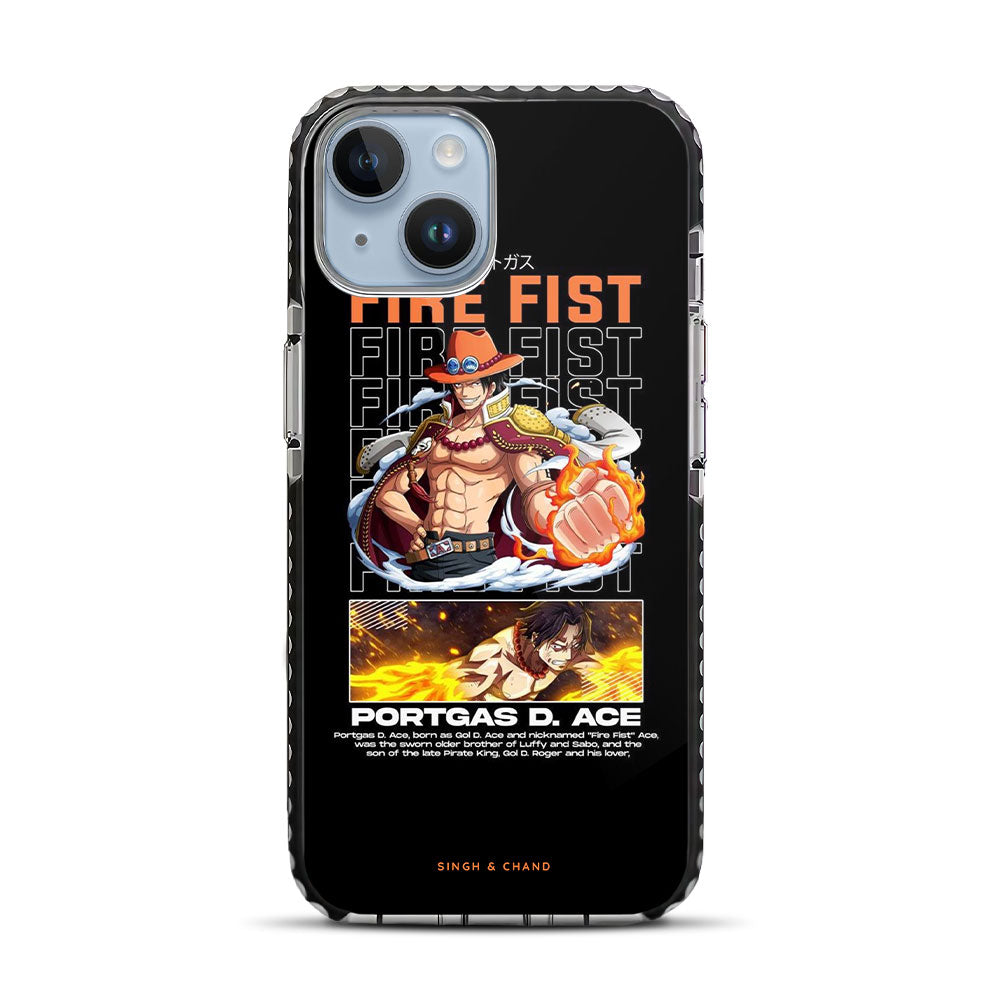Ace Fire Fist One Piece Anime iPhone 14 Stride Phone Case – SINGH & CHAND